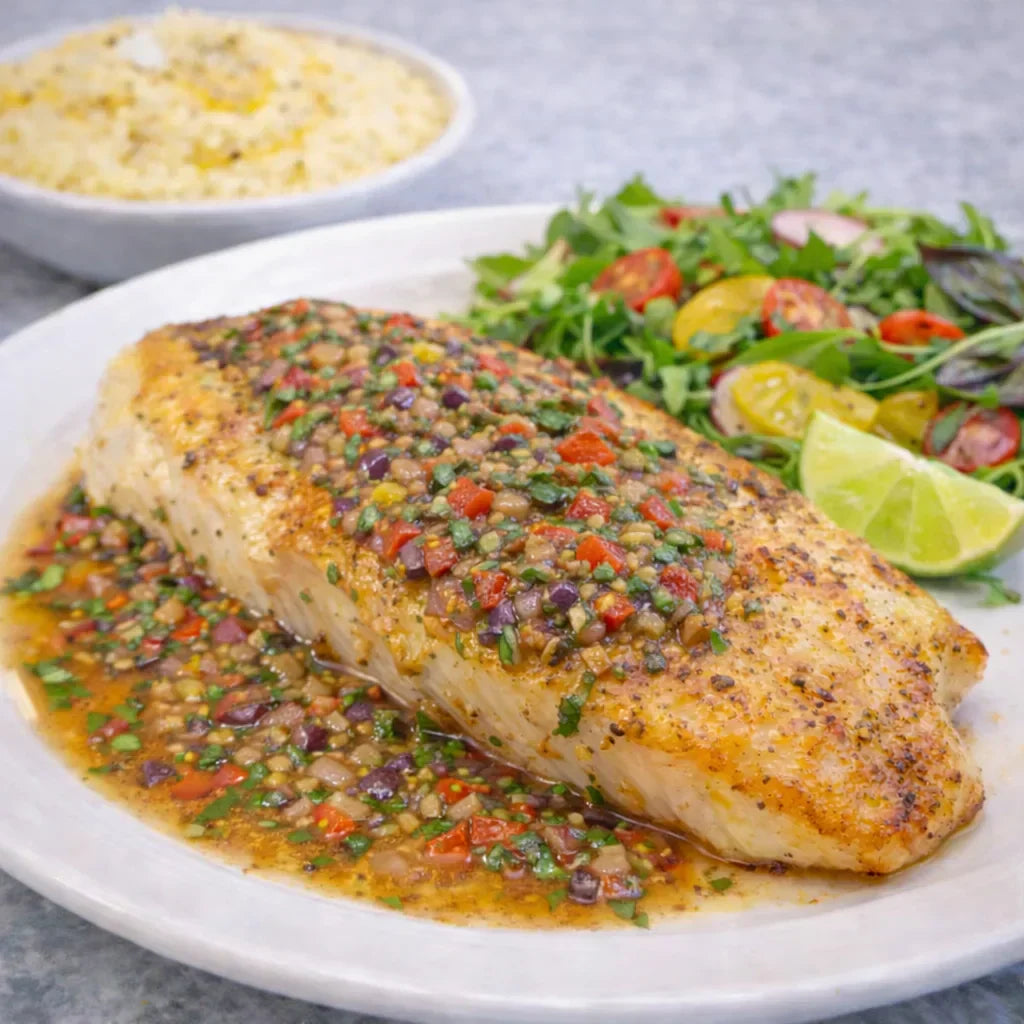 Pan-Seared Fish with Muscadine Salsa – Sweet Home Foods