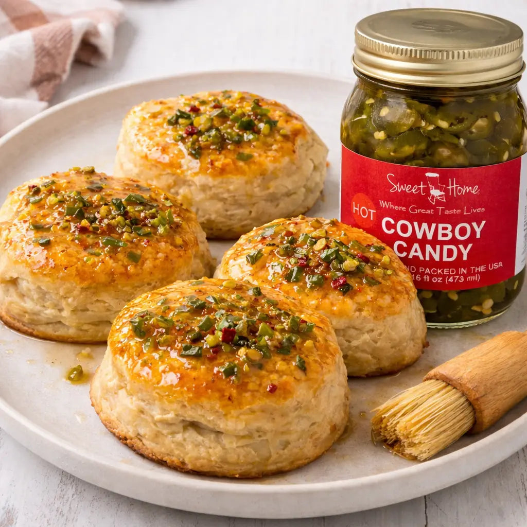 Cowboy Candy–Glazed Biscuits – Sweet Home Foods